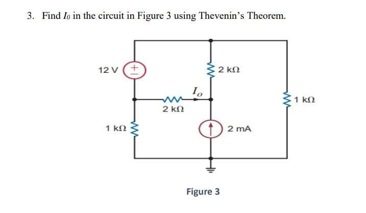 3. Find I0 in the circuit in Figure 3 using | Chegg.com
