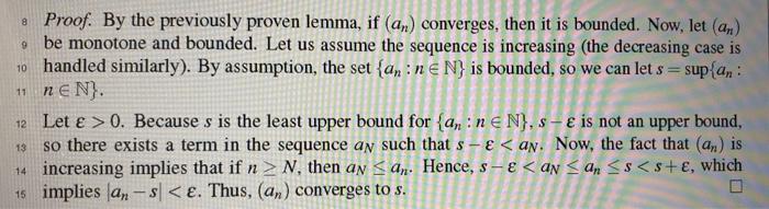 Solved In the proof of the theorem [lines 10−11], why do we | Chegg.com