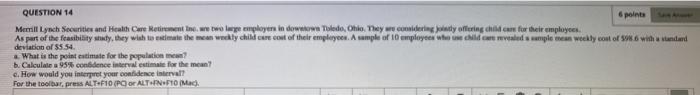 Solved QUESTION 14 6 points Merrill Lynch Securities and | Chegg.com