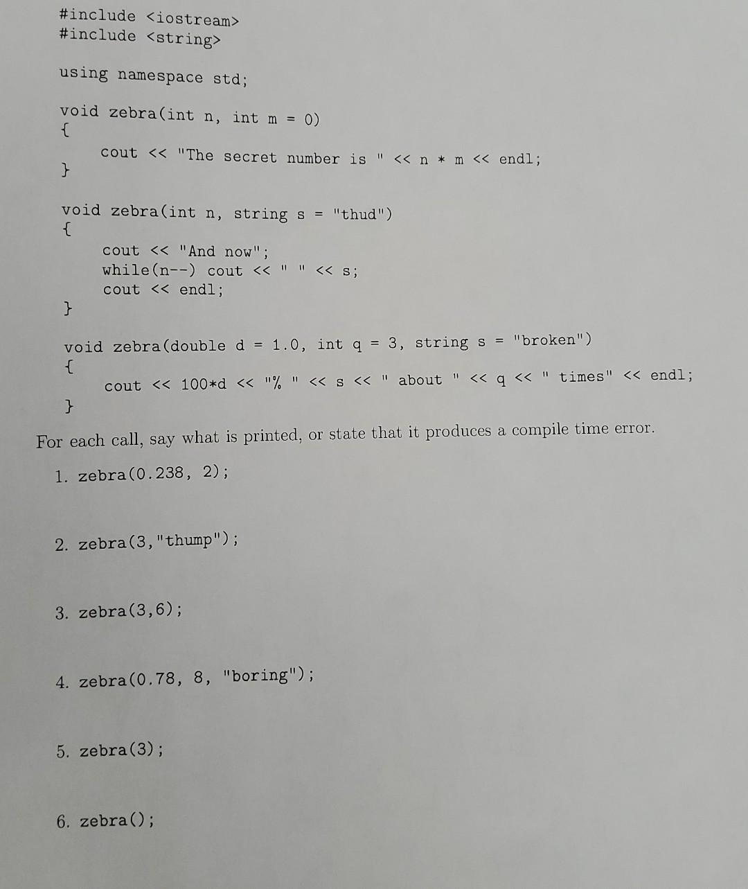 Solved #include #include using namespace std; void | Chegg.com