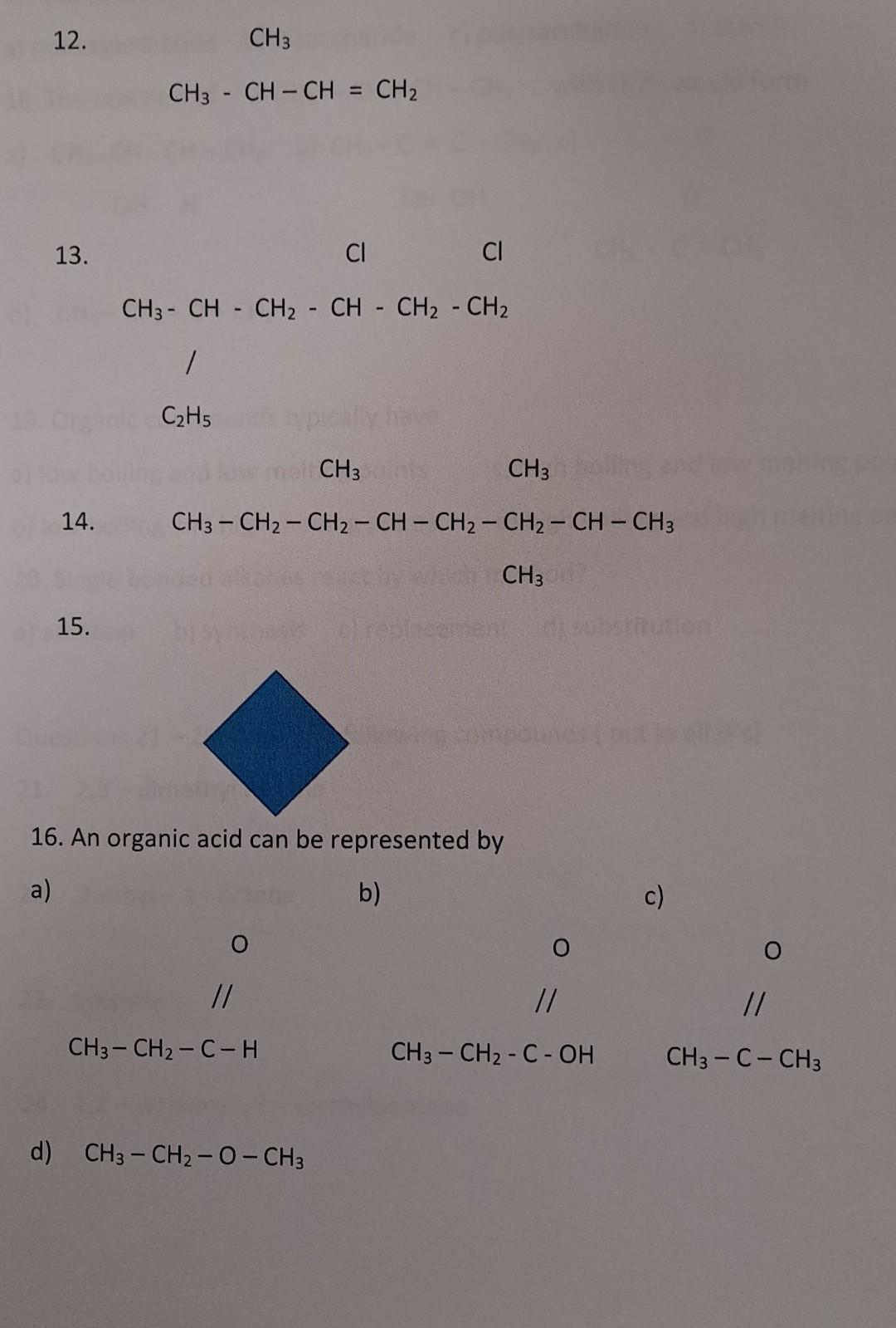 Solved 1. What is the formula for pentane? a) CsHg b) C5H10 | Chegg.com