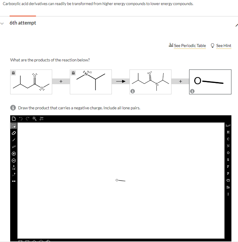 Solved Draw the product that carries a negative charge. | Chegg.com