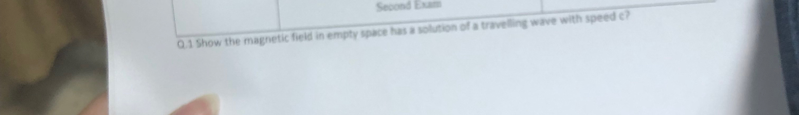 Solved Second EvumQ. ﻿Show the magnetic field in empty space | Chegg.com