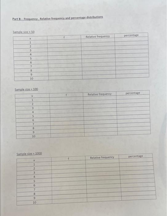 Solved Help with part B finding the frequency, relative | Chegg.com