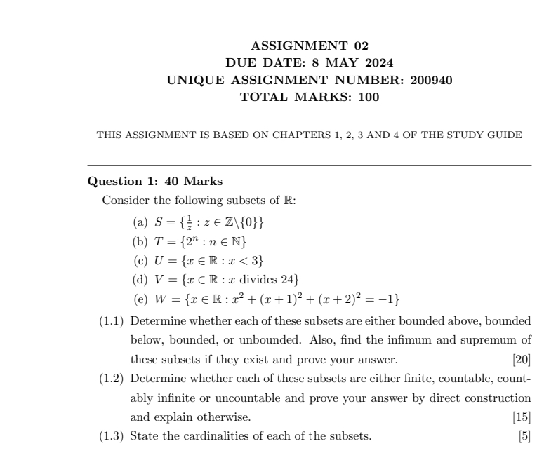 Solved ASSIGNMENT 02DUE DATE: 8 ﻿MAY 2024UNIQUE ASSIGNMENT | Chegg.com