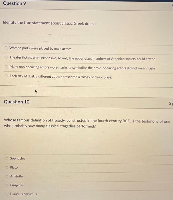 Solved Question 9 Identify the true statement about classic | Chegg.com
