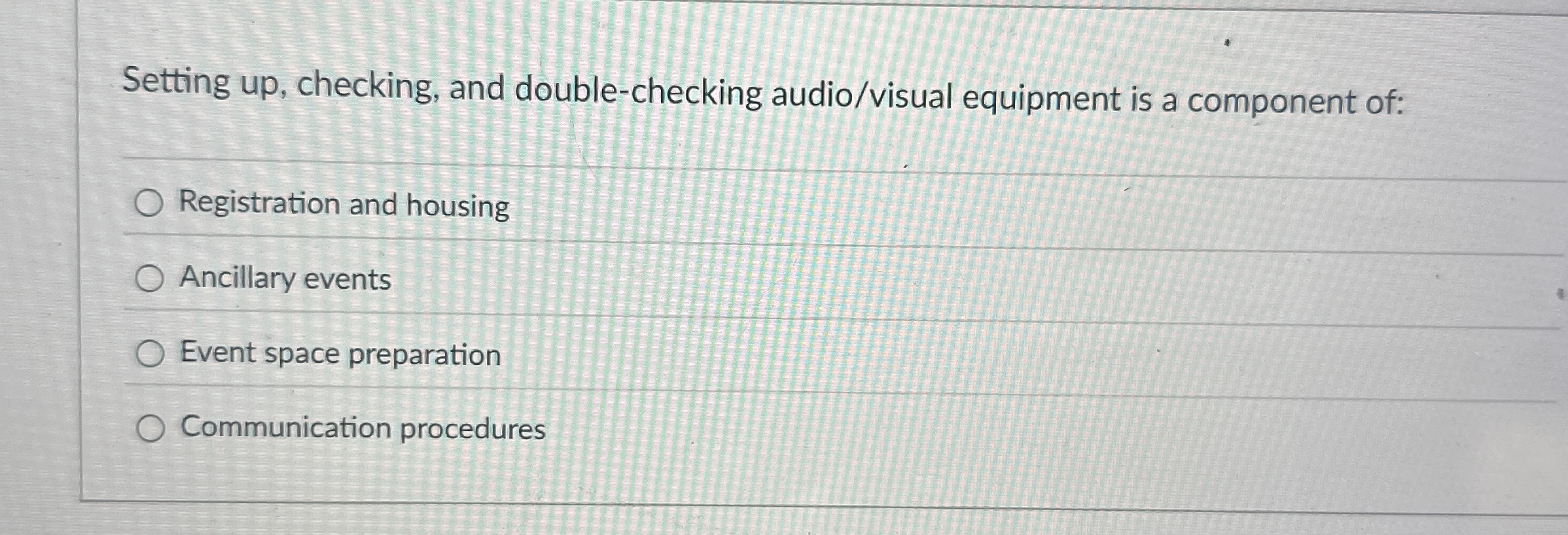 Solved Setting up, ﻿checking, and double-checking | Chegg.com