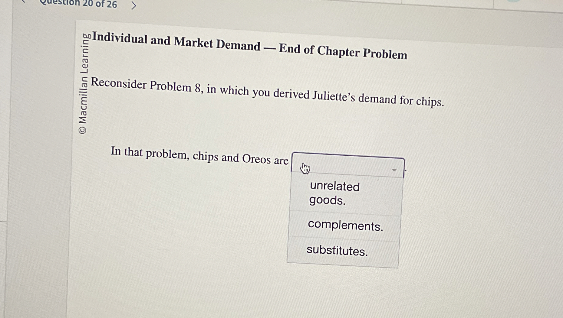 Solved Reconsider Problem 8, ﻿in which you derived | Chegg.com
