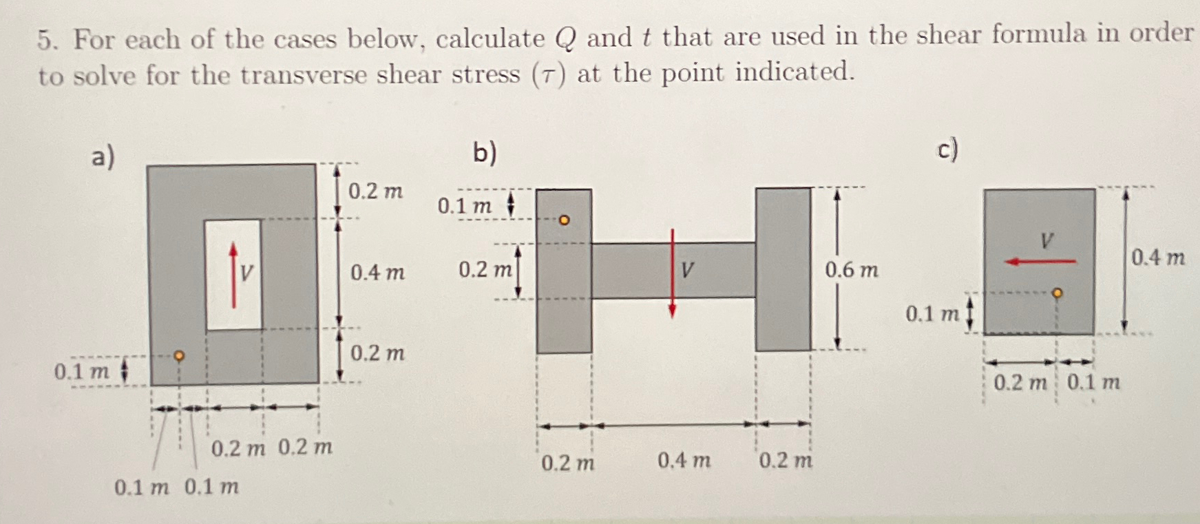 Solved For each of the cases below, calculate Q ﻿and t ﻿that | Chegg.com