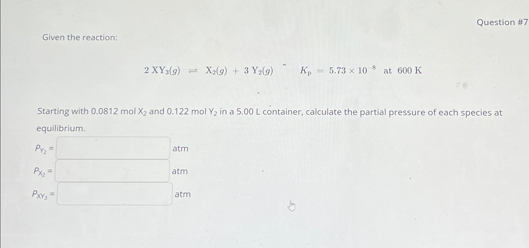 Solved Question #7Given the | Chegg.com
