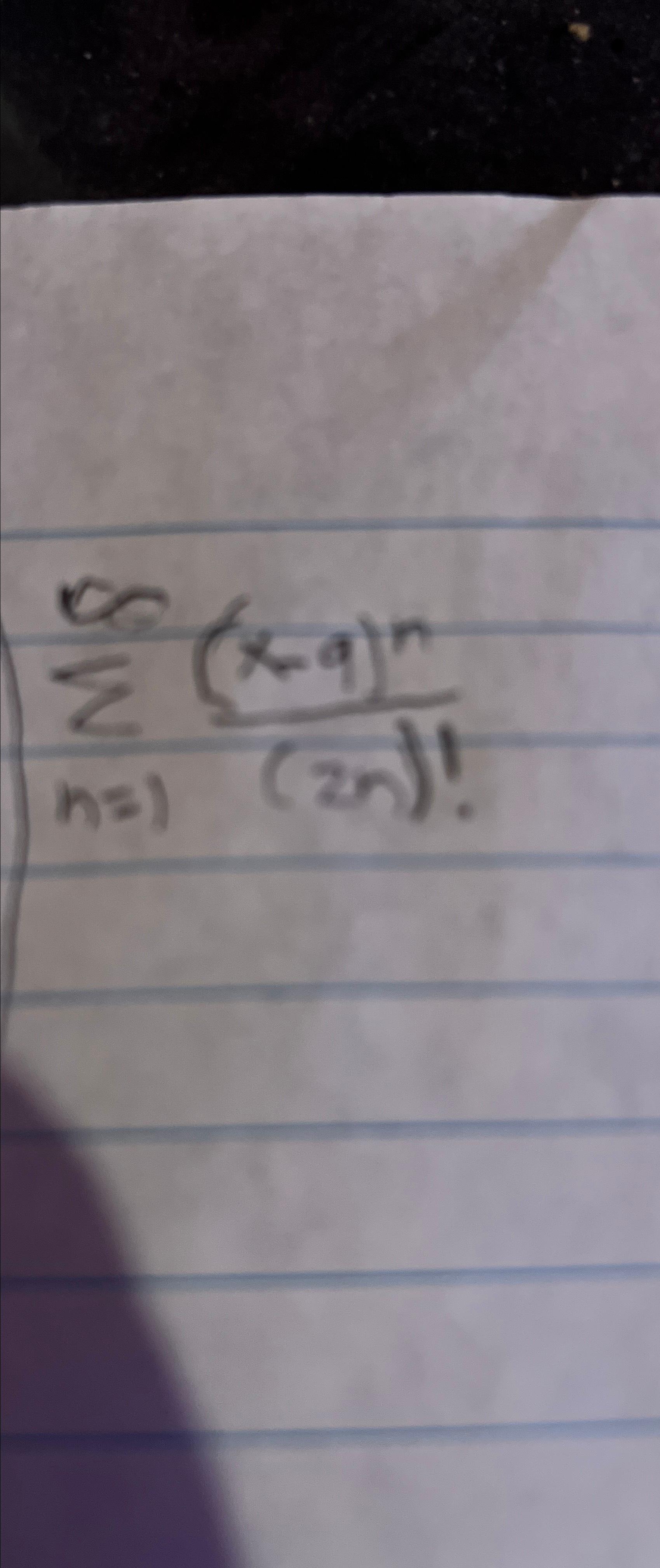 ∑n=1∞(x-9)n(2n)! | Chegg.com