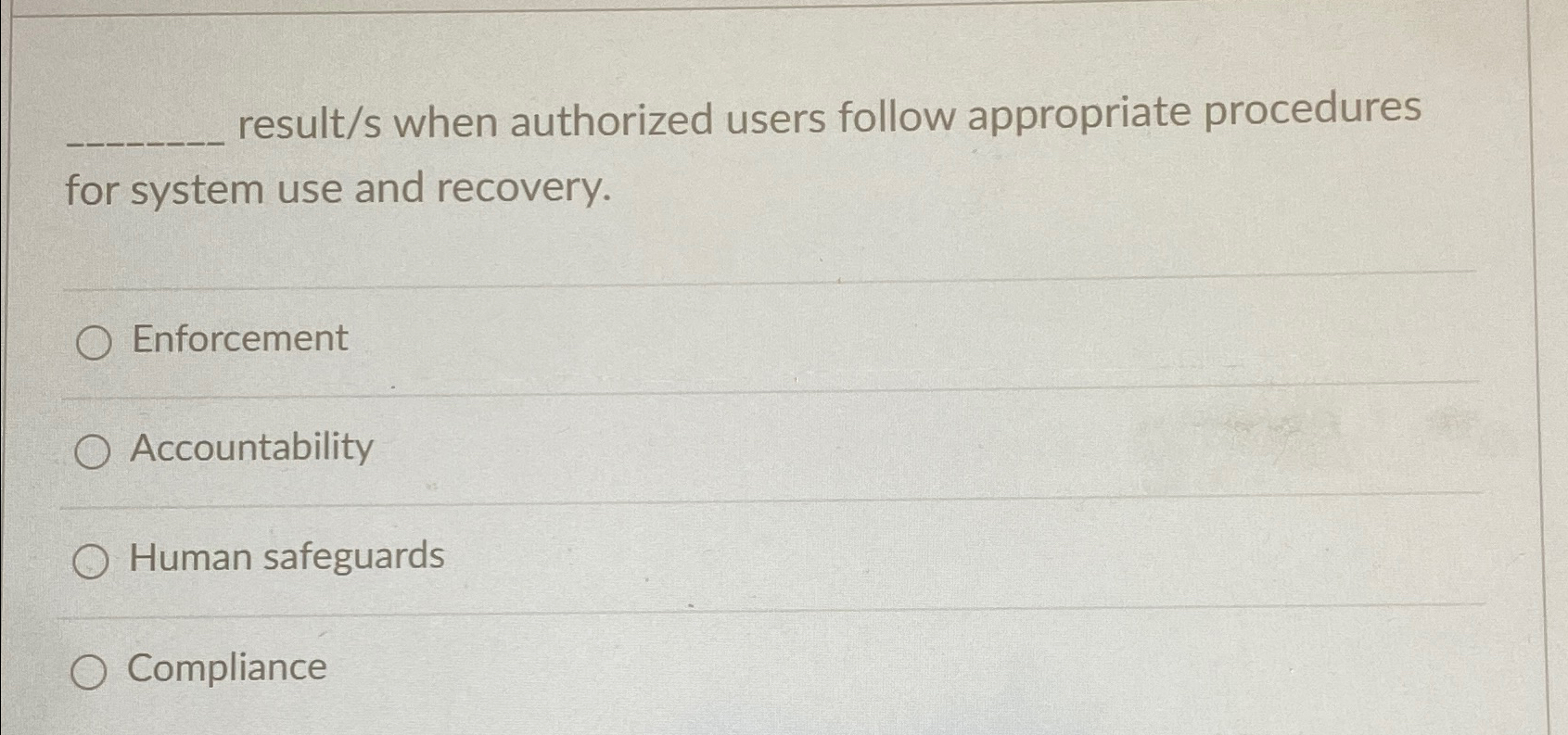 Solved result/s when authorized users follow appropriate | Chegg.com