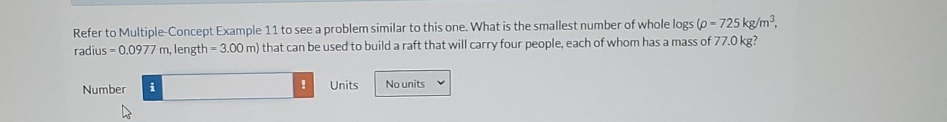 Solved Refer to Multiple-Concept Example 11 to see a problem | Chegg.com