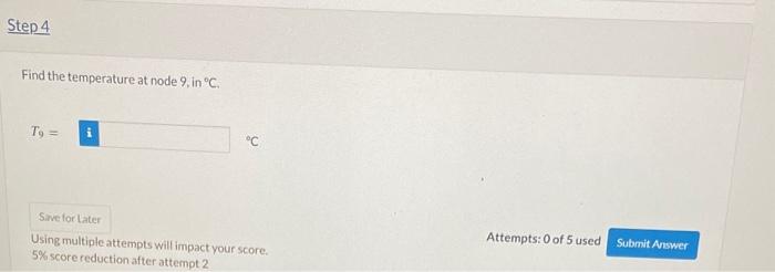 Solved Steady-state temperatures at selected nodal points of | Chegg.com