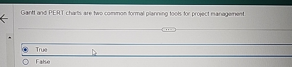 Solved Gantt and PERT charts are two common formal planning | Chegg.com