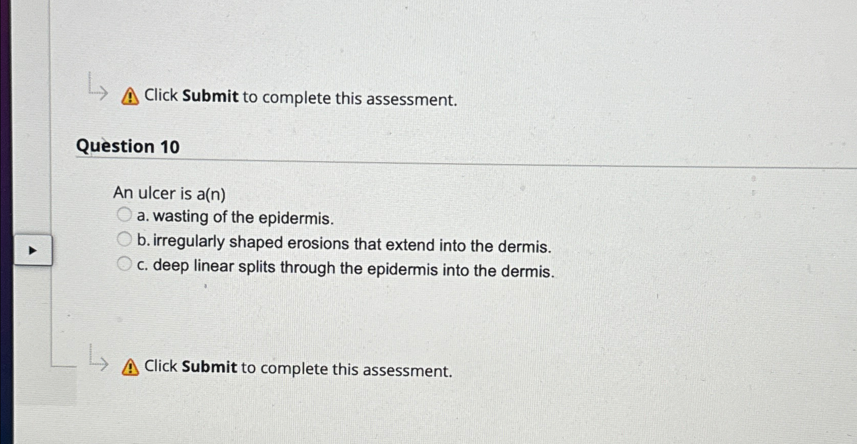 Solved Click Submit to complete this assessment.Question | Chegg.com