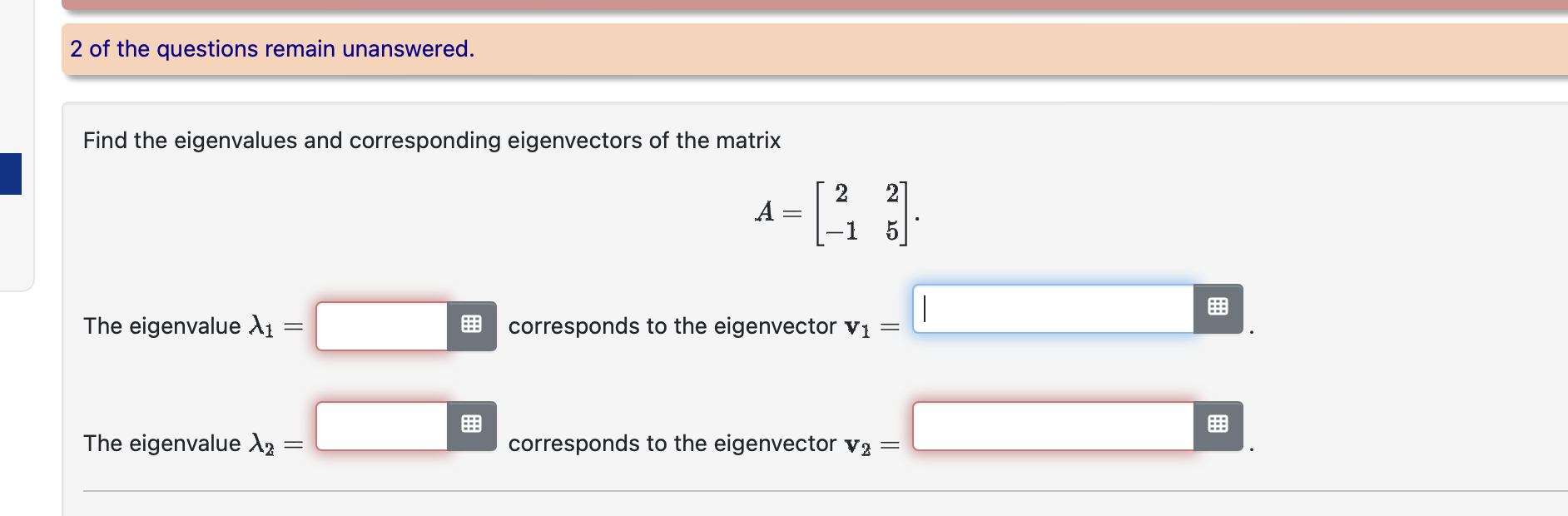 Solved Find the eigenvalues and corresponding eigenvectors | Chegg.com