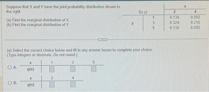 Solved Suppose that X and Y have the joint probability | Chegg.com