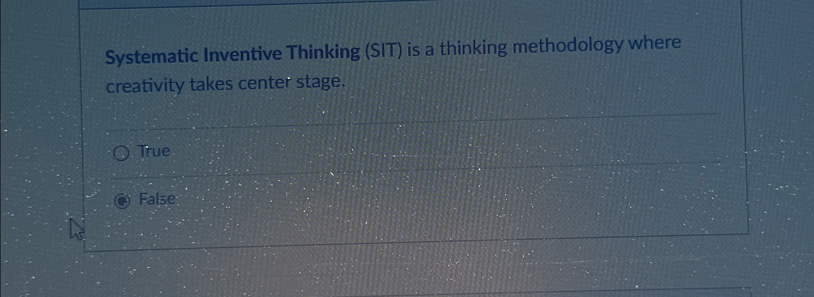 Solved Systematic Inventive Thinking (SIT) ﻿is a thinking | Chegg.com
