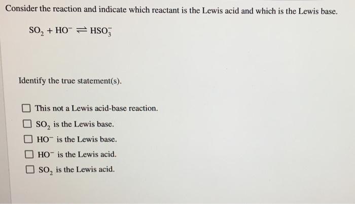 Solved Consider the reaction and indicate which reactant is | Chegg.com