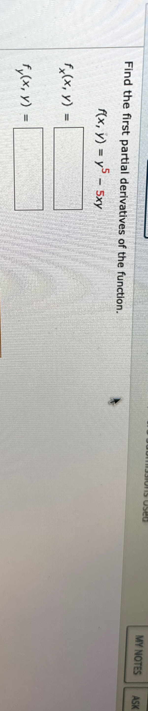 Solved Find the first partial derivatives of the | Chegg.com