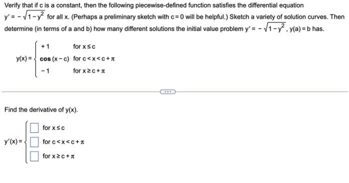 Solved Verify that if c is a constant, then the following | Chegg.com
