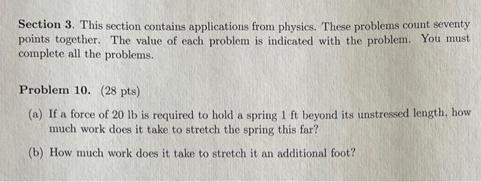 Solved Section 3 This Section Contains Applications From