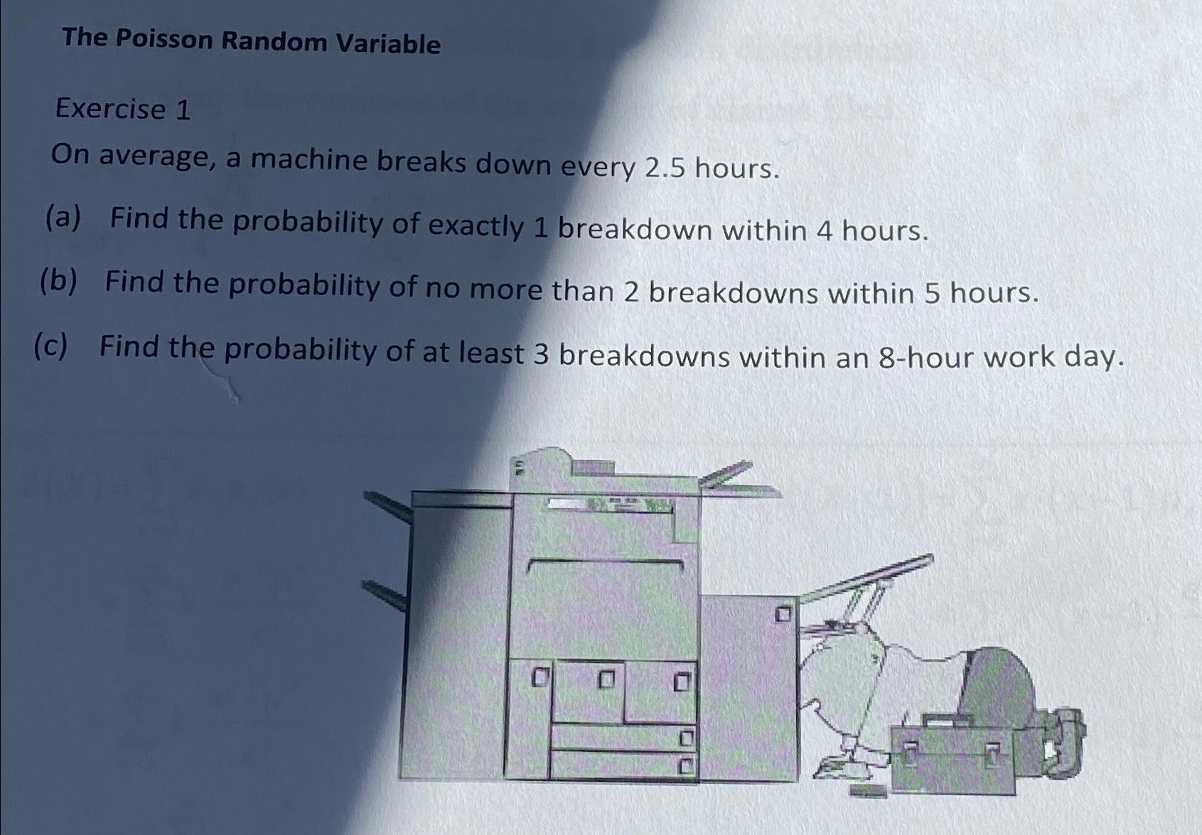 Solved The Poisson Random VariableExercise 1On average, a | Chegg.com