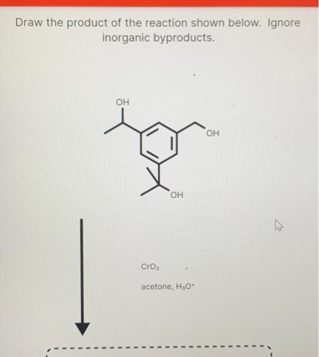 Solved Draw the product of the reaction shown below. Ignore | Chegg.com
