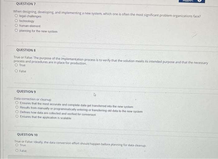 Solved When designing, developing, and implementing a new | Chegg.com