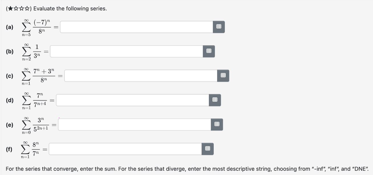 Solved Evaluate the following | Chegg.com