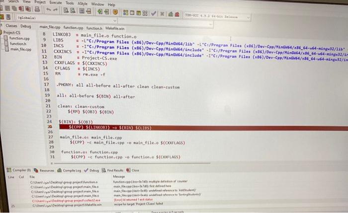 Solved Classes Detog mainfiecpp functistspp tunctionh | Chegg.com