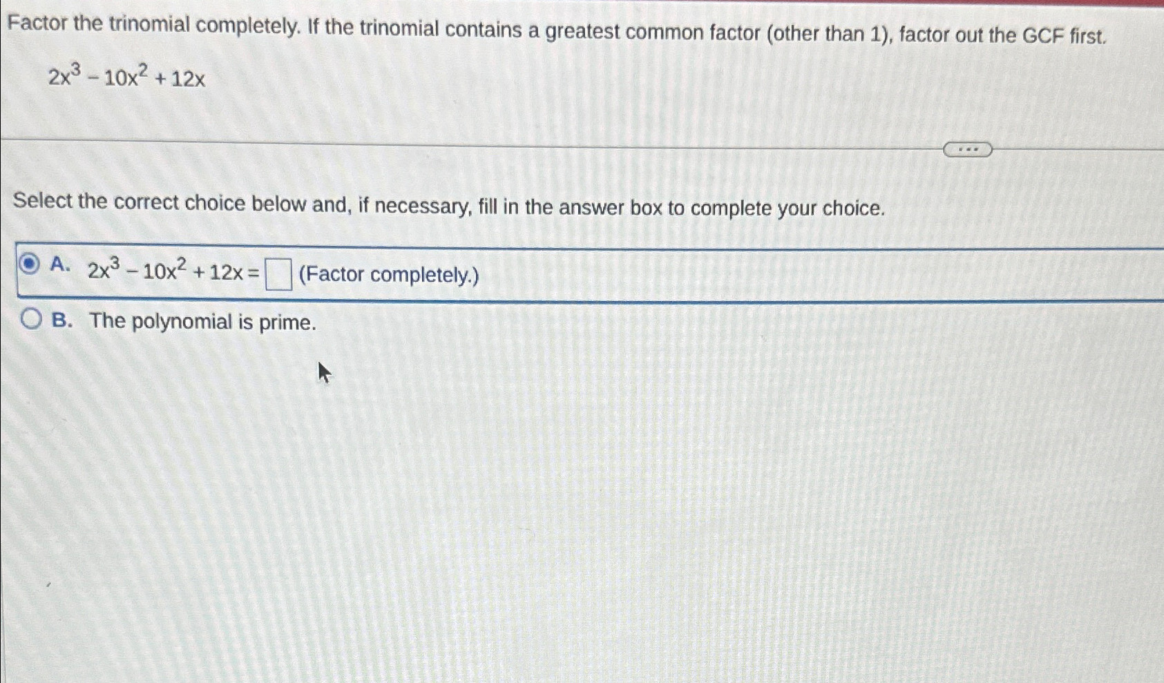 Solved Factor the trinomial completely. If the trinomial | Chegg.com Solved Factor the trinomial completely. If the trinomial | Chegg.com