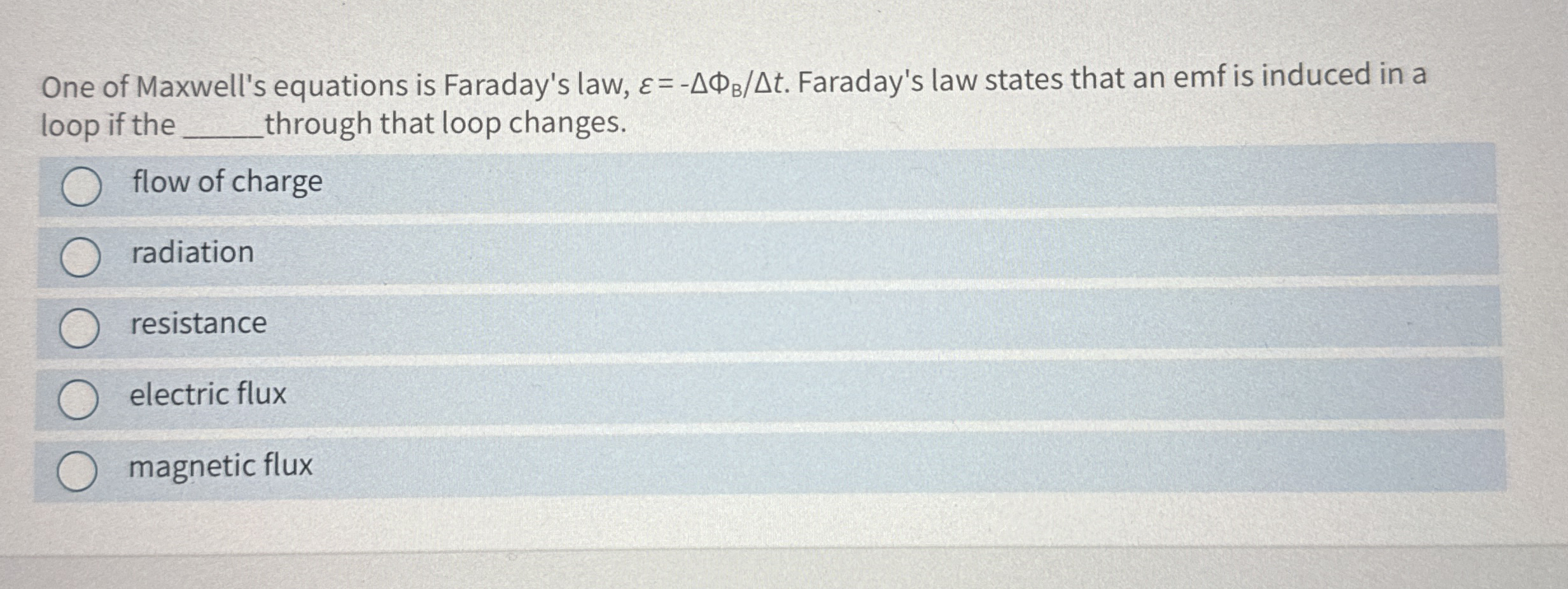 Solved One of Maxwell's equations is Faraday's law, | Chegg.com