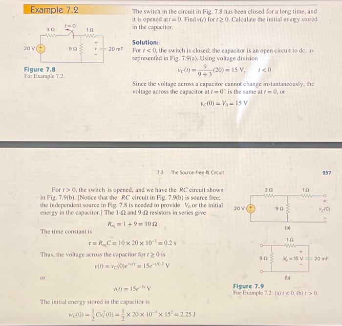 Solved 2) USING LTSPICE Draw schematic for Example 7.2. This | Chegg.com
