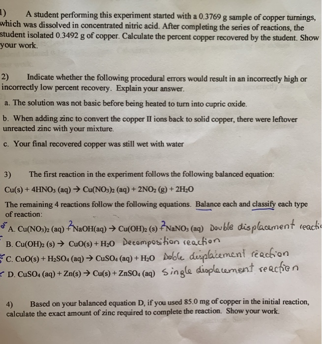 Solved 2) Indicate whether the following procedural errors | Chegg.com