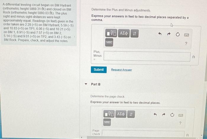 Solved Determine the Plus and Minus adjustments Express your | Chegg.com