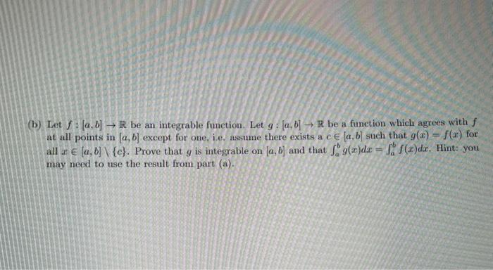 Solved 1. For every part of the problem, let a,b be real | Chegg.com