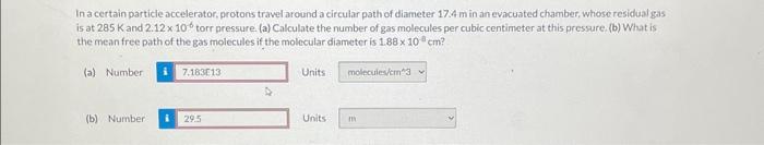 Solved In a certain particle accelerator, protons travel | Chegg.com