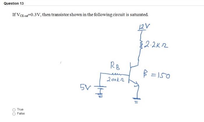 Solved Question 14 To design an AND logic gate using BJT, | Chegg.com