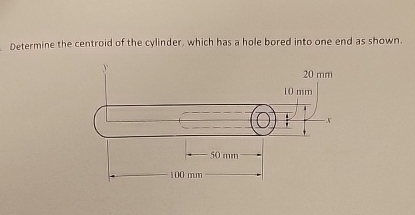 Solved Determine the centroid of the cylinder, which has a | Chegg.com