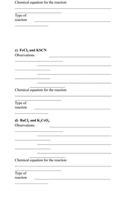 Solved 3. Metals and Hydrochloric Acid (HCI) Cu with HCI | Chegg.com