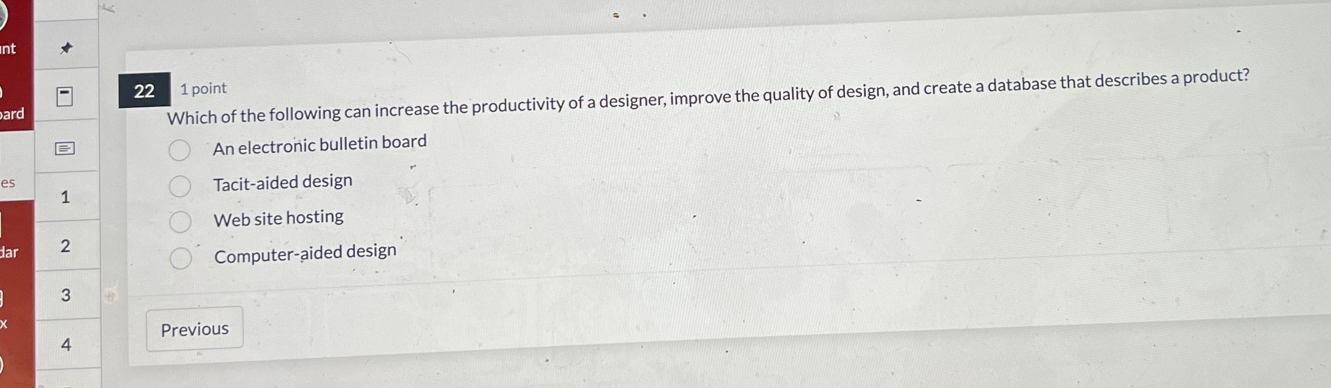 Solved 221 ﻿pointWhich of the following can increase the | Chegg.com