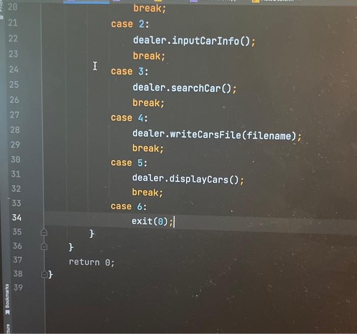 Solved \#ifndef UNTITLEO49_AUTODEALER_H \#define UNTITLED 49 | Chegg.com