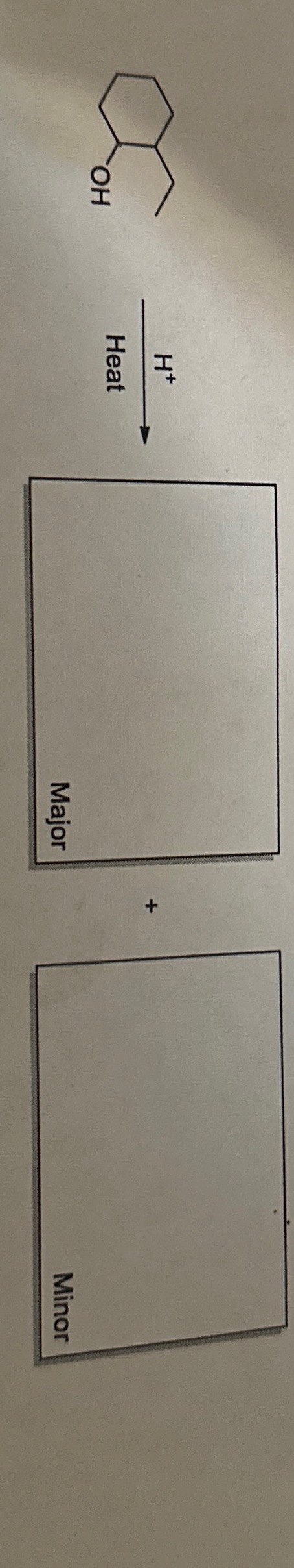 Draw the products of the following reaction | Chegg.com