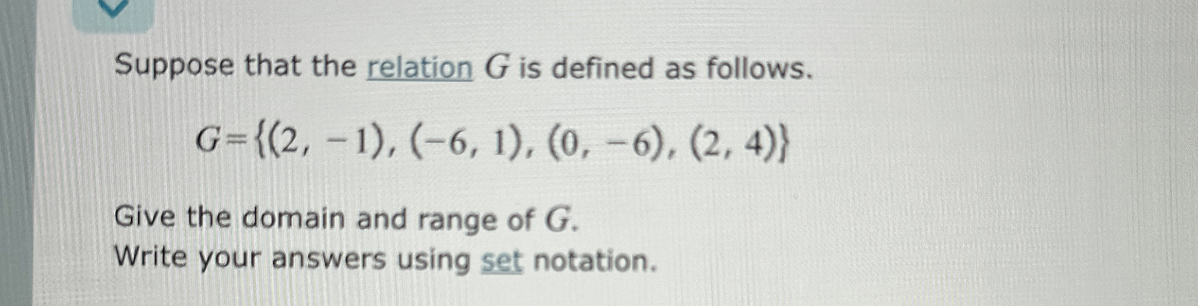 Solved Suppose that the relation G ﻿is defined as | Chegg.com