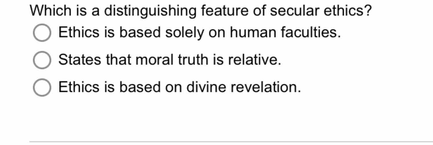 Solved Which is a distinguishing feature of secular | Chegg.com