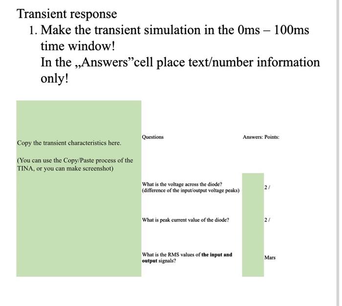 Solved You can use TINA or any different programs, just find | Chegg.com