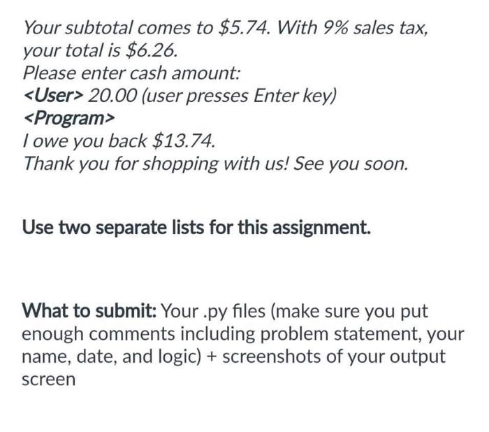 Solved Description Your program should simulate a checkout | Chegg.com