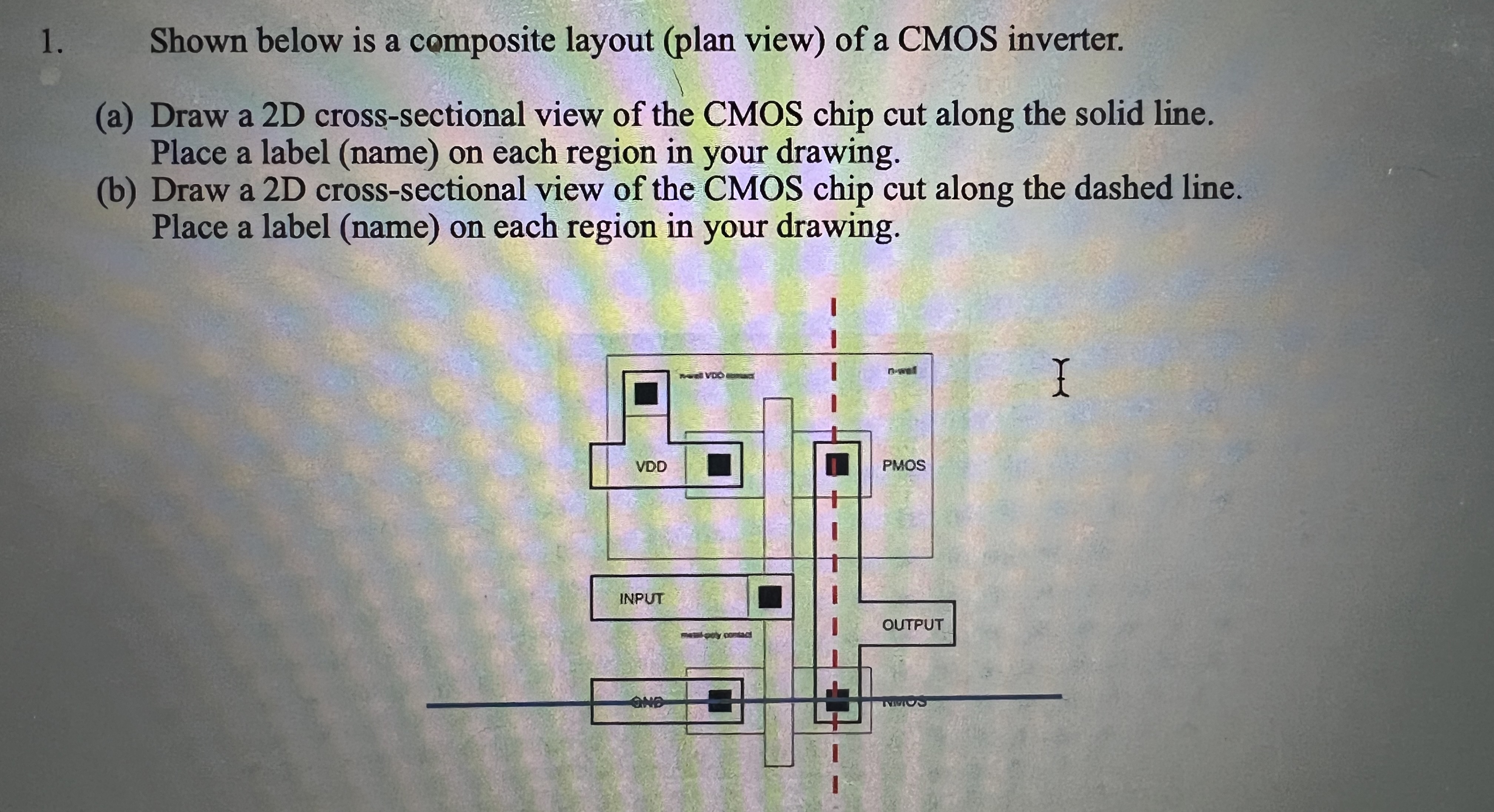 Shown below is a composite layout (plan view) ﻿of a | Chegg.com